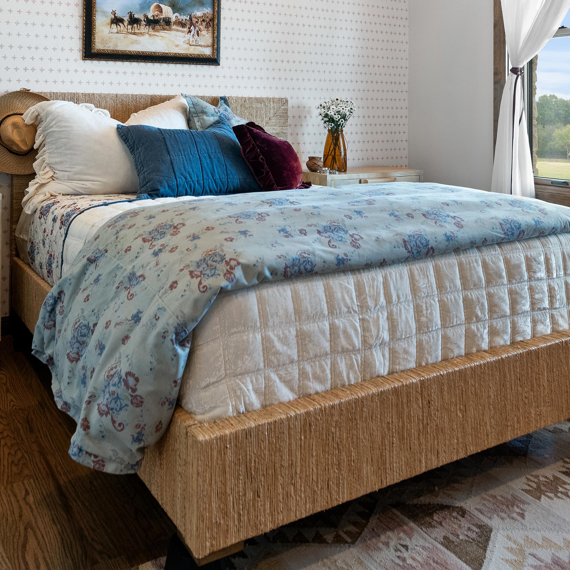 Amazon.com: H HIEND ACCENTS Tasha Polizzi for Paseo Road Rosabel Western Bedding, 3 Piece Duvet ...