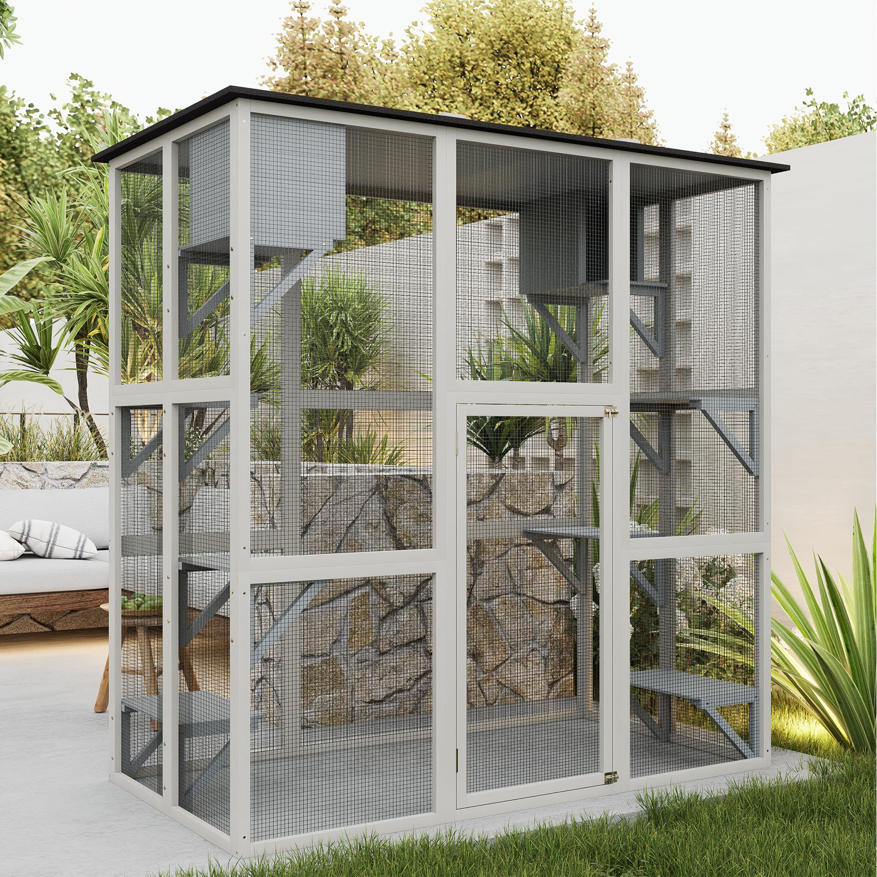 Snapklik.com : Catio Outdoor Cat Enclosure, Large Walk In Cat Cage ...