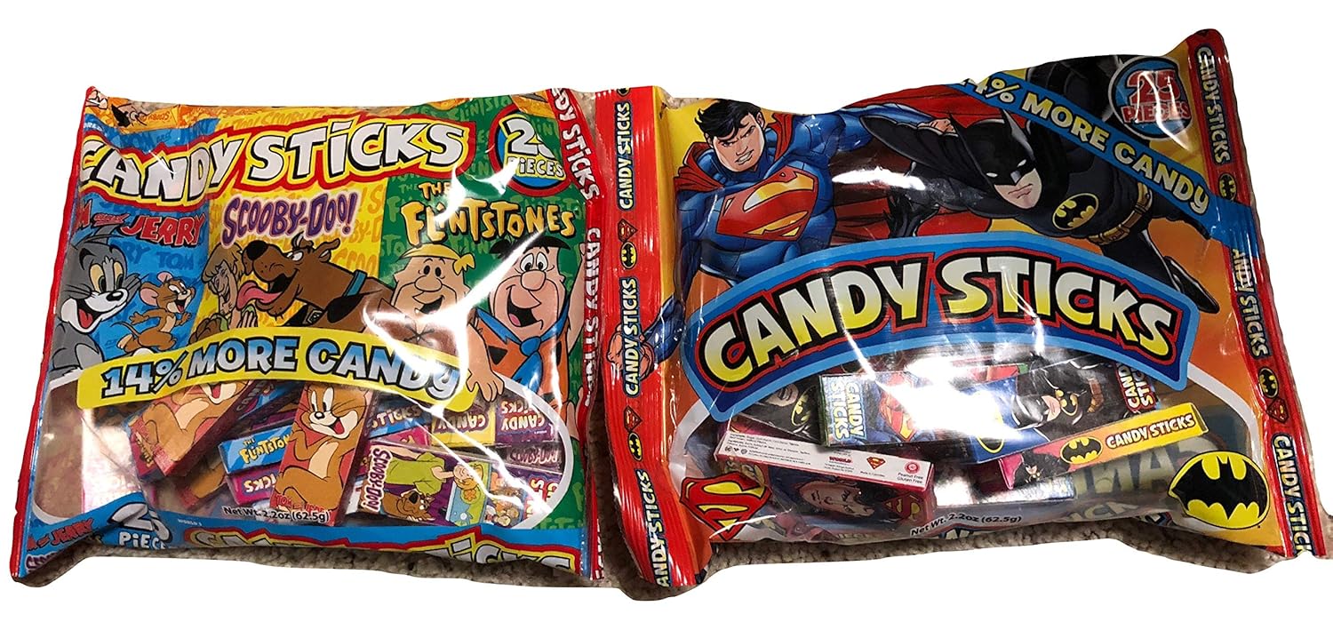 Amazon.com : Candy Sticks Candy For Kids; Classroom Gifts; Snack Pack ...