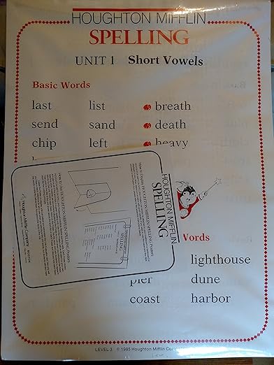 Amazon | Houghton Mifflin Spelling 3/Word List Posters | Vocabulary ...
