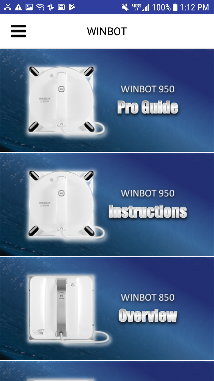 Ecovacs WINBOT Control and Helper Robotic Window:Amazon.com.br:Appstore ...