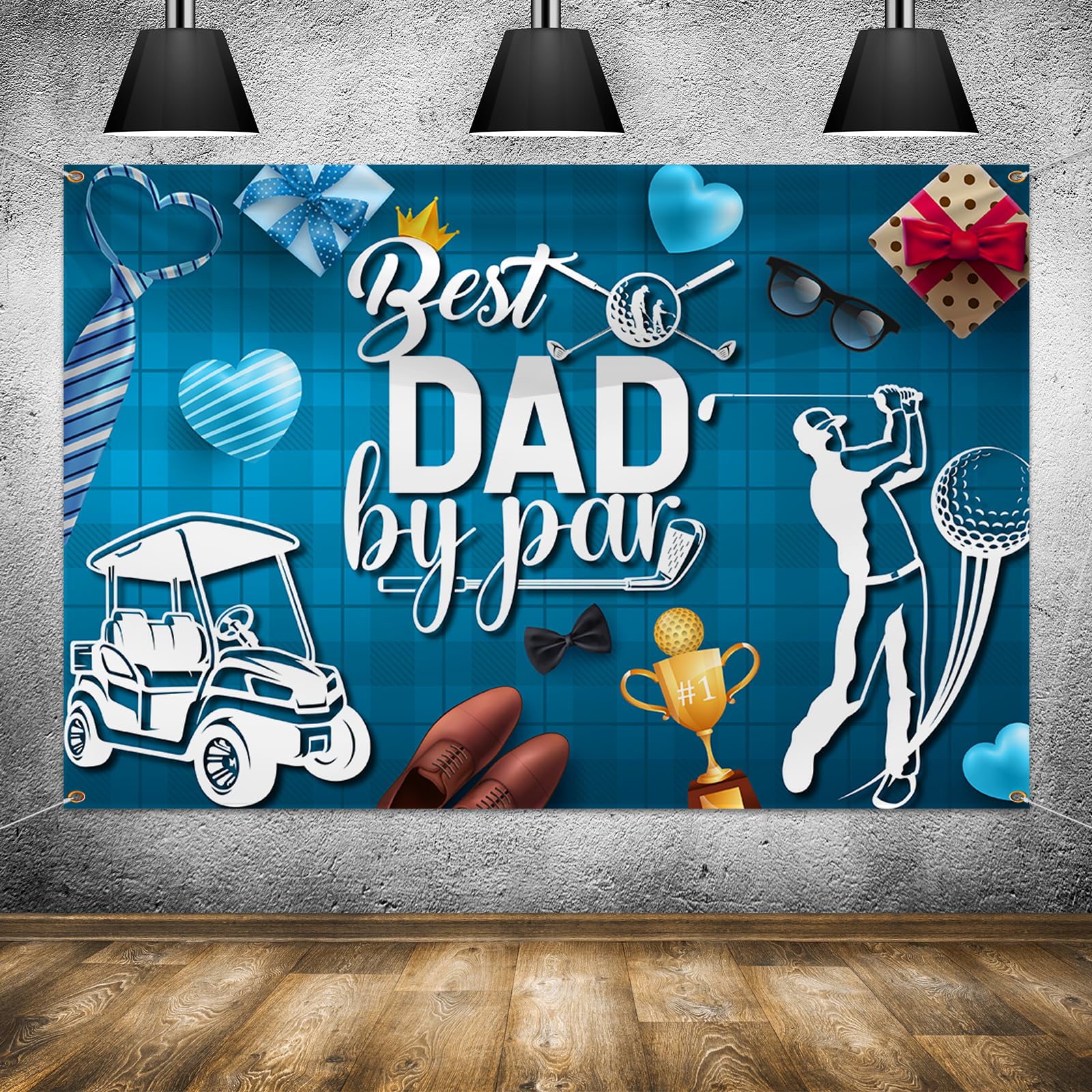 Snapklik.com : Happy Fathers Day Backdrop Happy Fathers Day Banner Blue ...