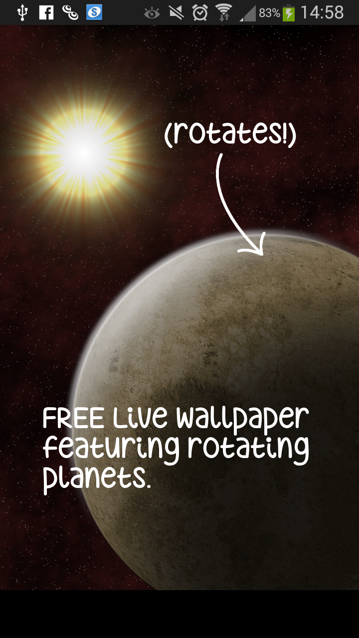 Rotating Planet Live Wallpaper - App on Amazon Appstore