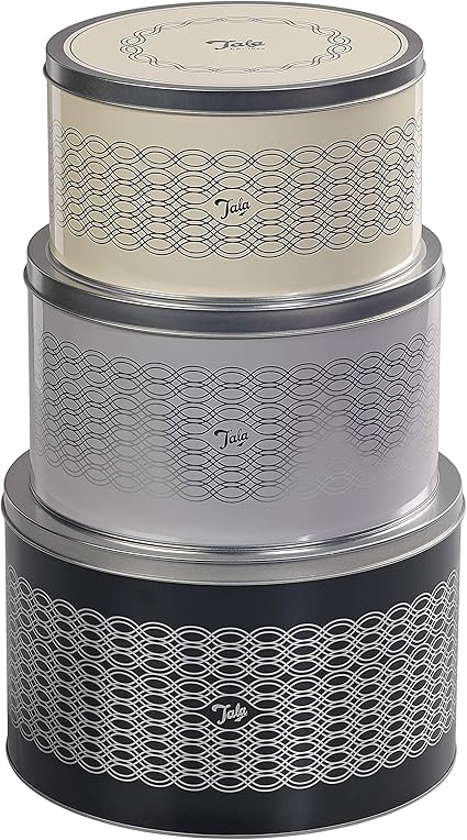 Tala Originals Deep Cake Storage Tins in Indigo & Ivory Designs, Cake ...