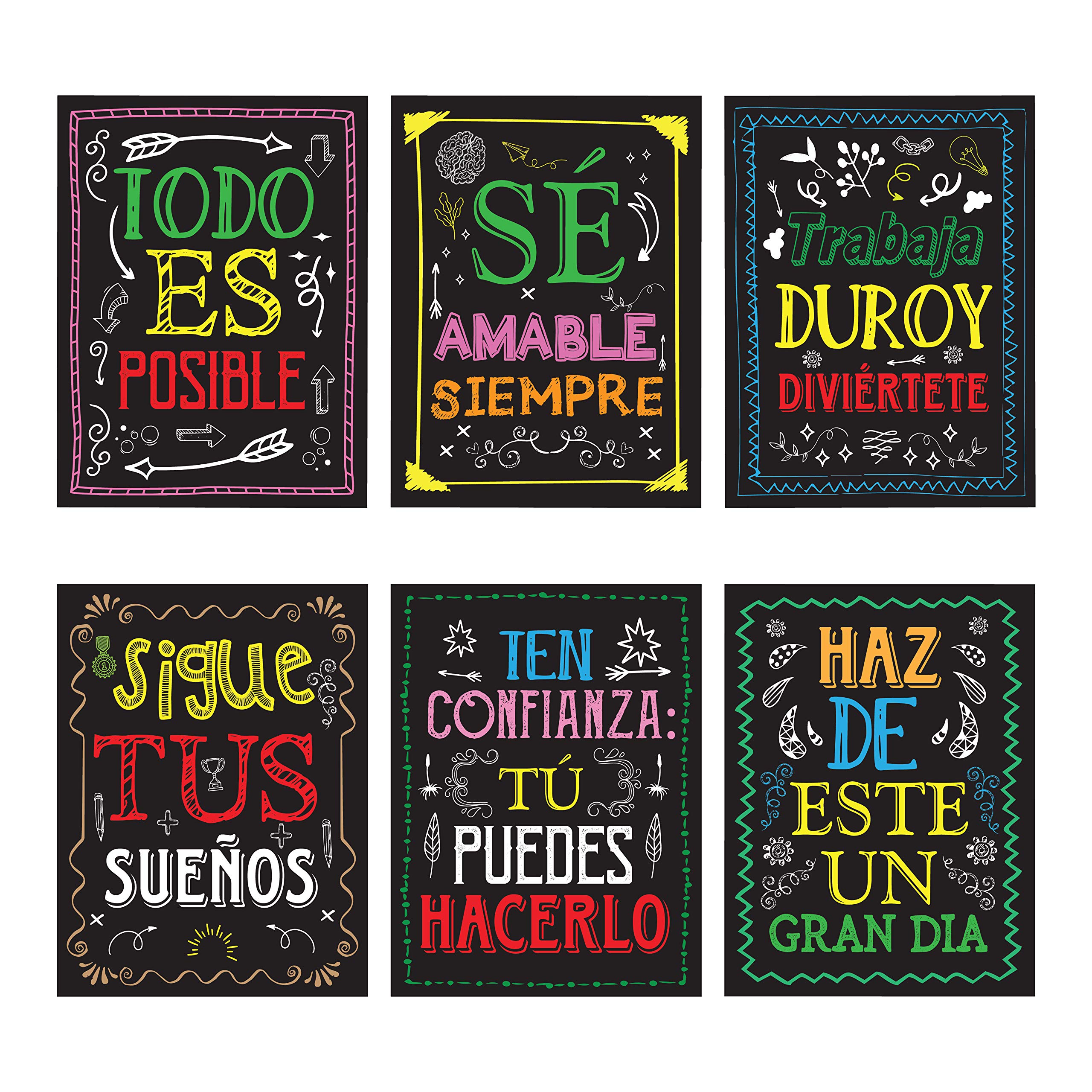 Buy Me Time Joy 6 Spanish Classroom Decoration s - Educational and ...