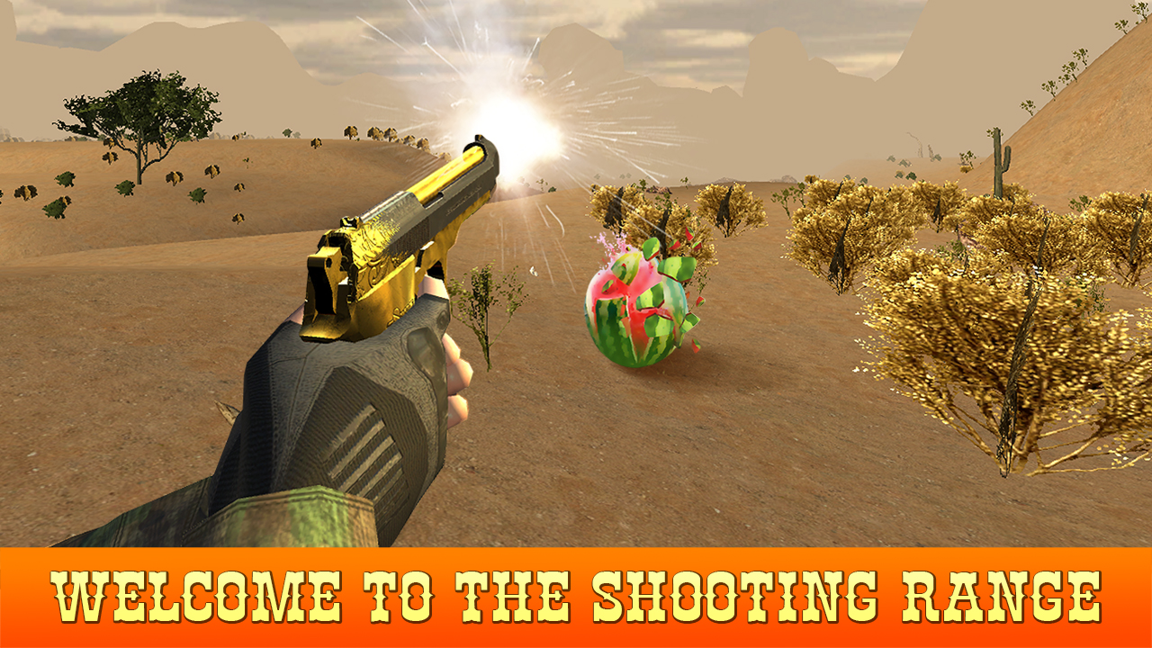 Shooting Range Master Expertise Contest Game: Watermelon Target Aiming ...