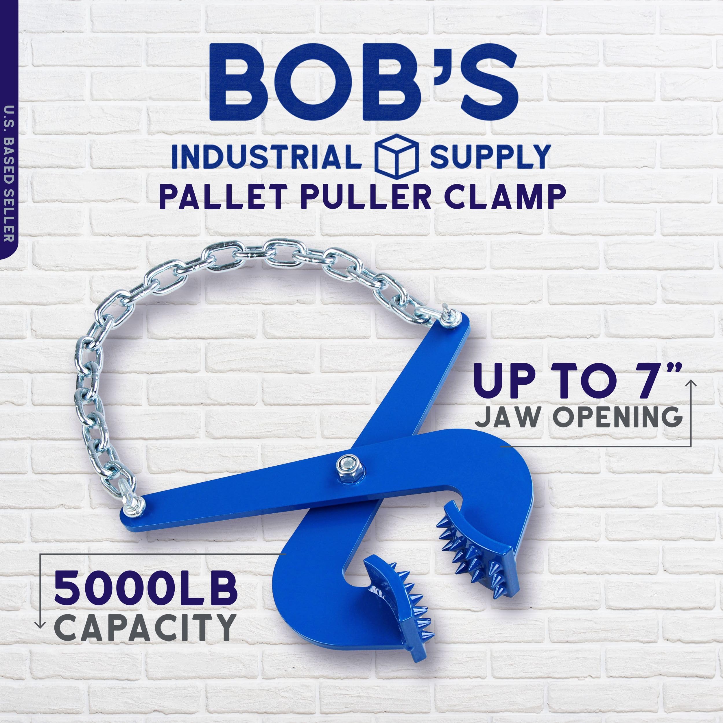 Snapklik.com : BISupply Pallet Puller Clamp - 5000 Pound Capacity 7 ...