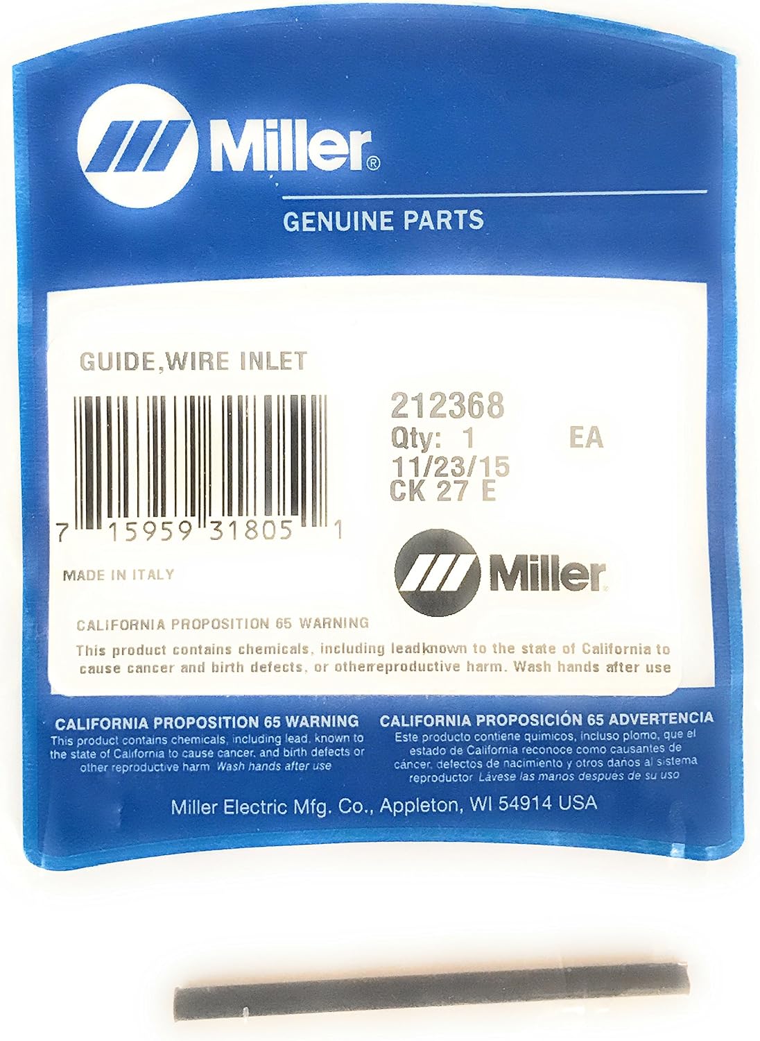 212368 Miller Wire Inlet Guide - Amazon.com