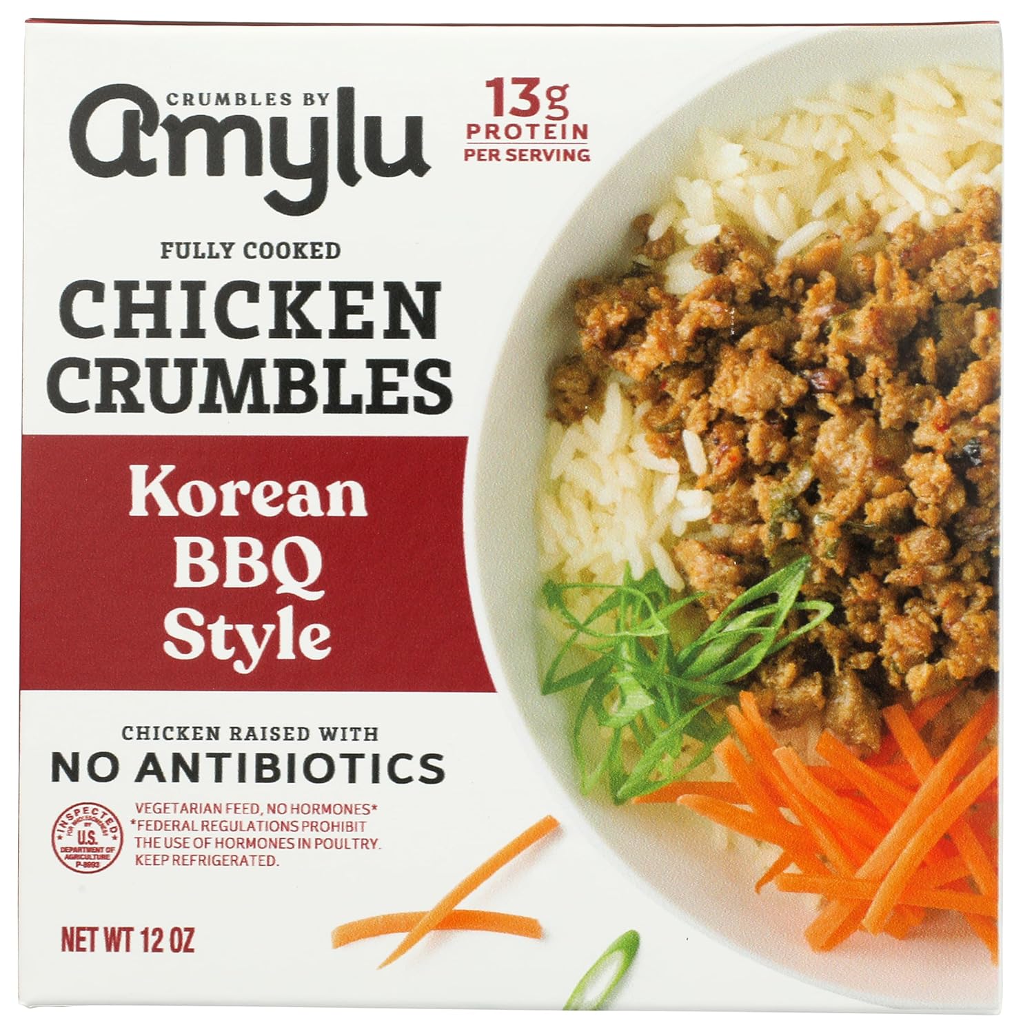 Amazon.com : Amylu Foods Korean BBQ Style Chicken Crumbles, Natural ...