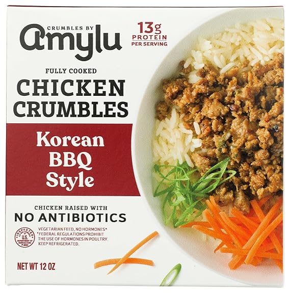 Amazon.com : Amylu Foods Korean BBQ Style Chicken Crumbles, Natural ...