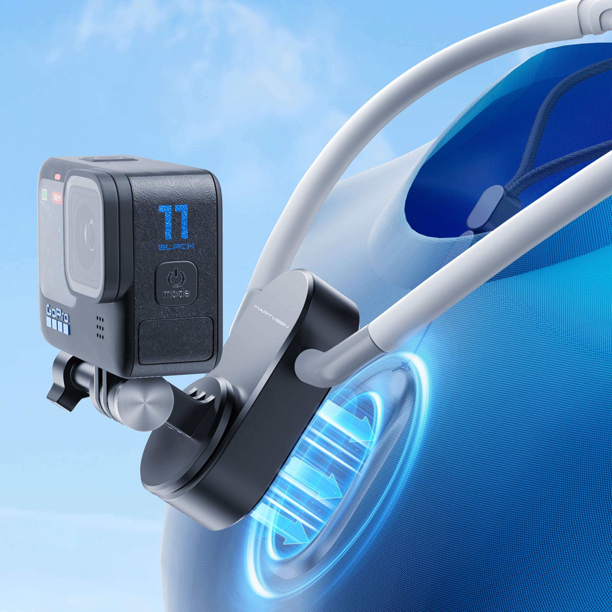 Amazon.com: TELESIN Magnetic Neck Mount Kit with Phone Clip Vertical ...