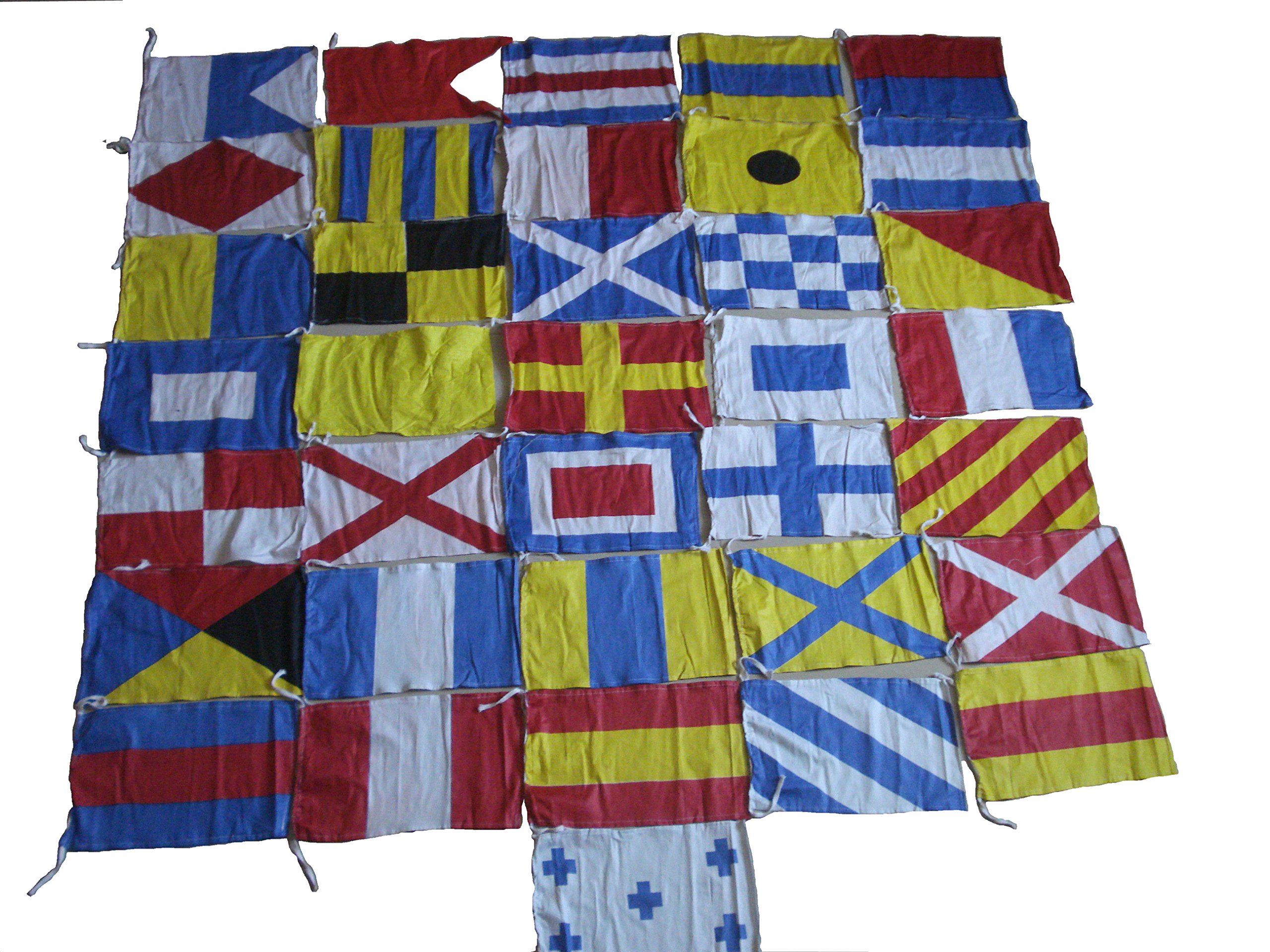 Amazon.com: Brass Blessing Nautical Sailboat Boating Signal Flags ...