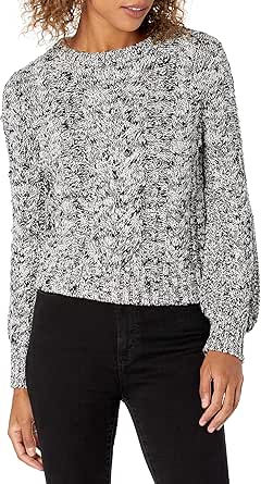 Amazon.com: Goodthreads Women's Marled Popcorn Stitch Long-Sleeve ...