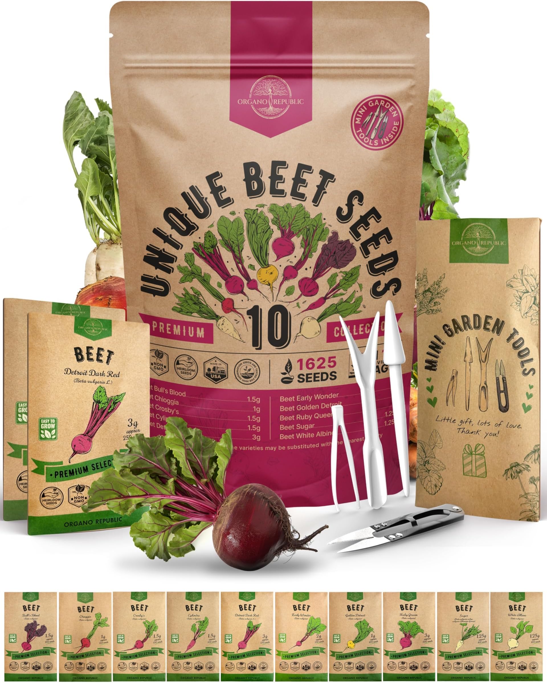 Amazon.com : Organo Republic Beet Sprouting & Microgreens Seeds ...