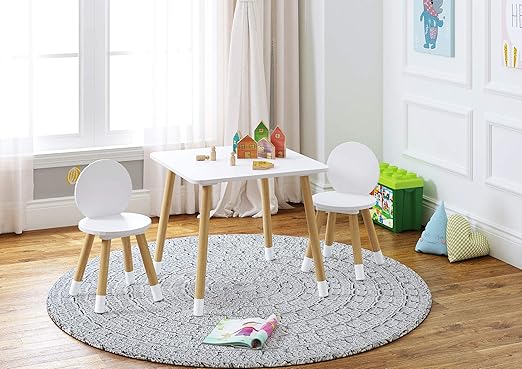 Amazon.com: UTEX Kids Table with 2 Chairs Set for Toddlers, Boys, Girls ...