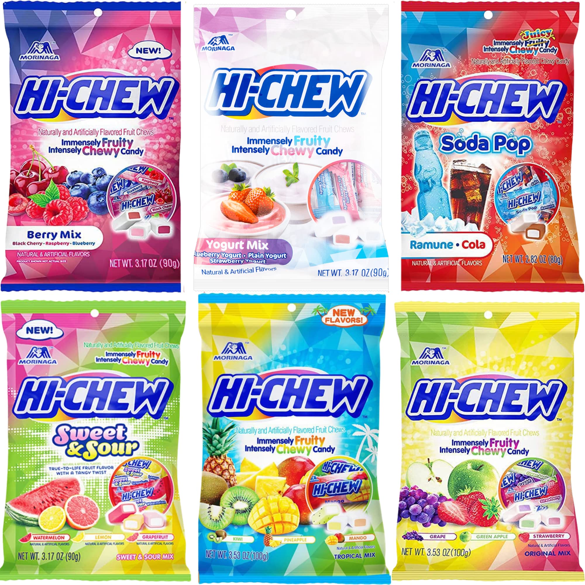 Snapklik.com : Hi Chew Candy Variety Pack - 6 Different Flavors