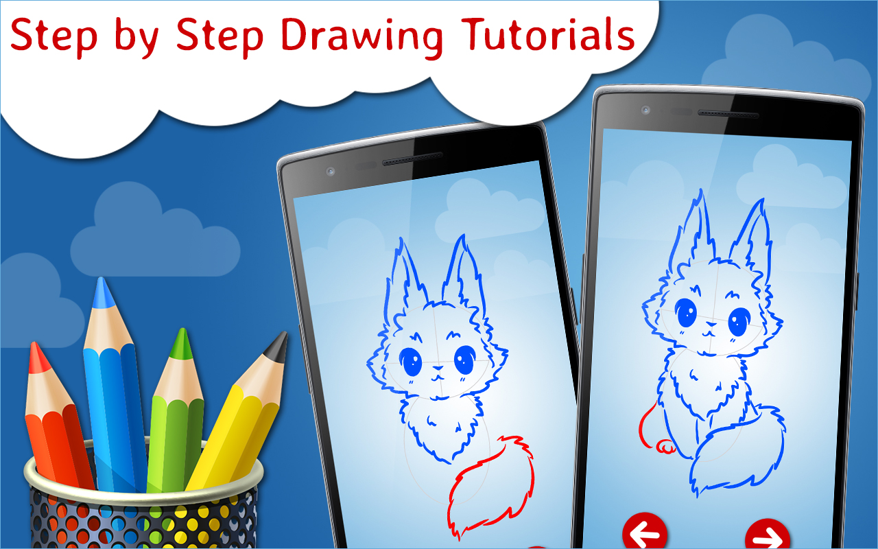 How to Draw Chibi Animals Step by Step Drawing App - App on Amazon Appstore
