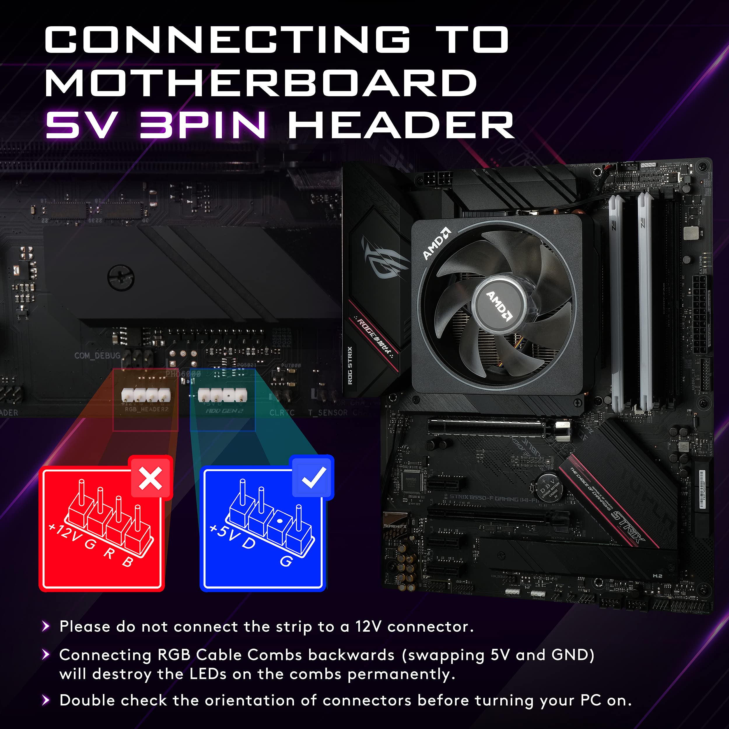 EZDIY-FAB RGB Cable Comb - 2X...B07NYY8W47 | Encarguelo.com