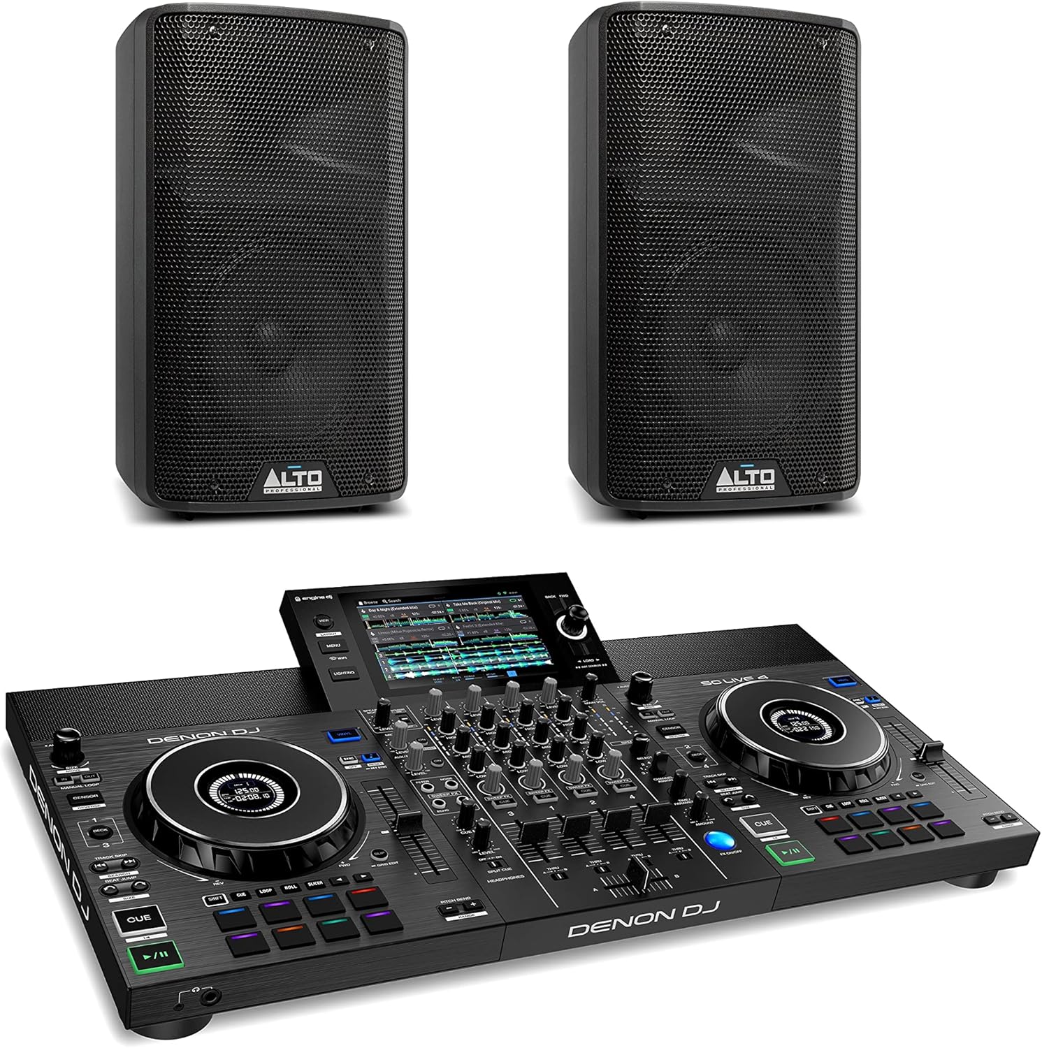 Denon DJ SC LIVE 4 Standalone DJ Controller with Wi-Fi Streaming and 2x ...