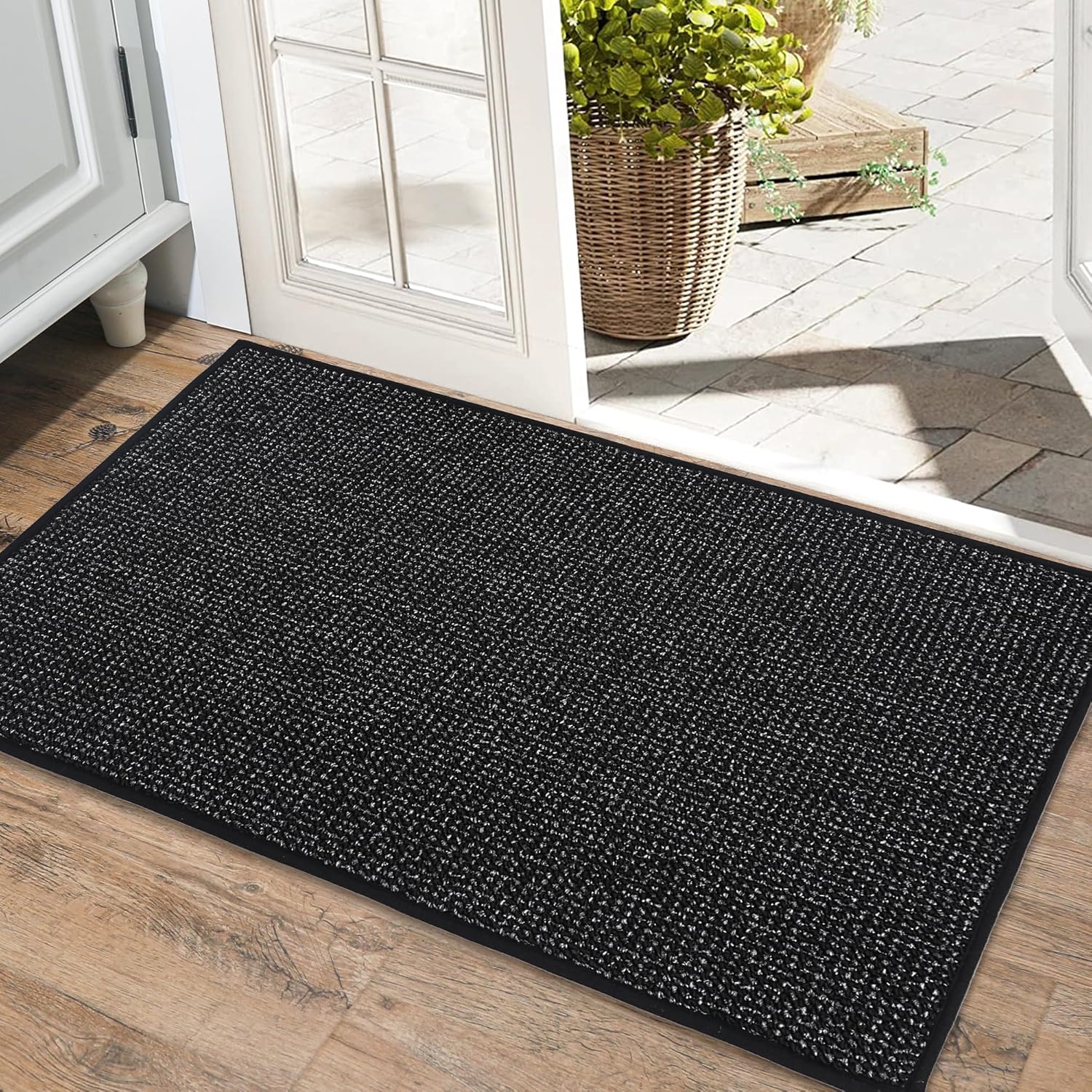 Amazon.com: BEQHAUSE Dirt Trapper Door Mat 24" x 35", Non-Slip Washable ...