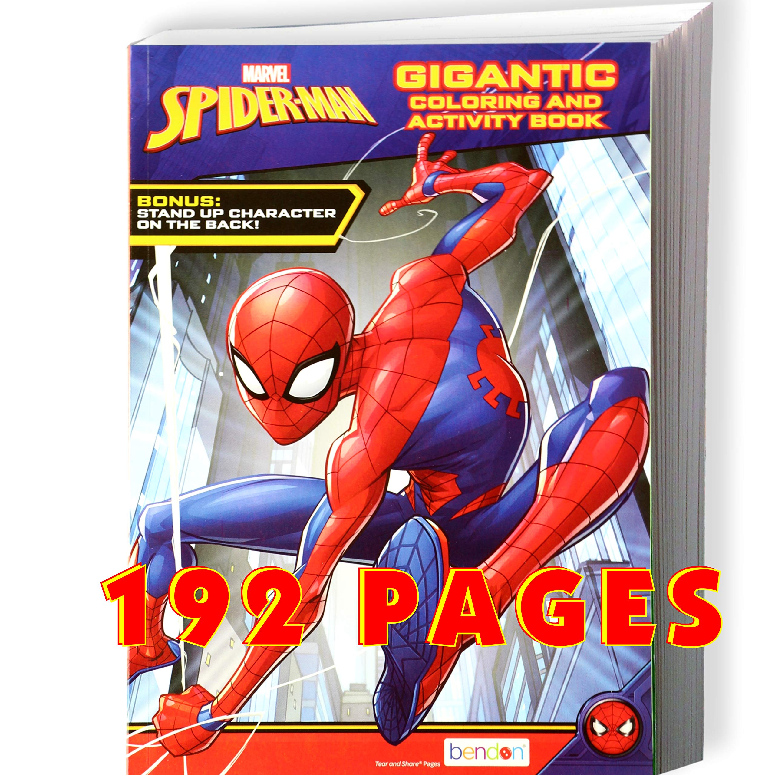 Nick Jr. Studios Spiderman Coloring Book with Spiderman Stickers and ...