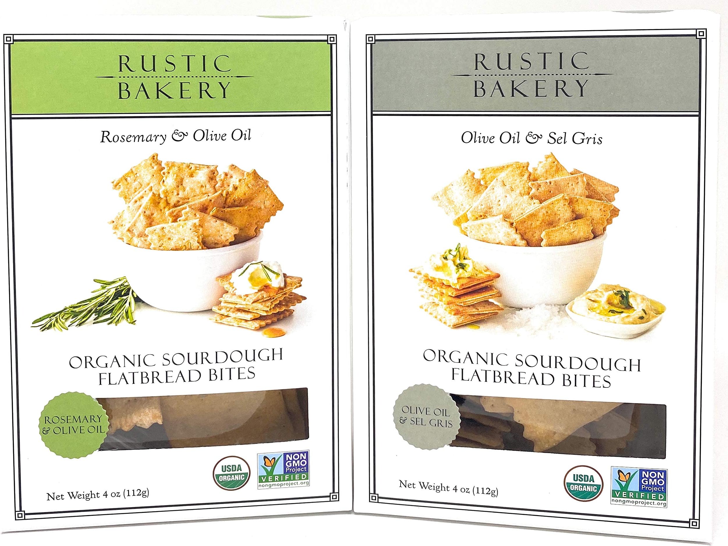 Amazon.com: Rustic Bakery Crackers Organic Rosemary Sourdough Gourmet ...