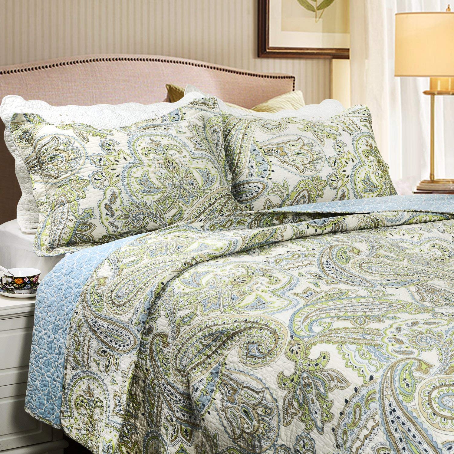 Green Paisley Comforter