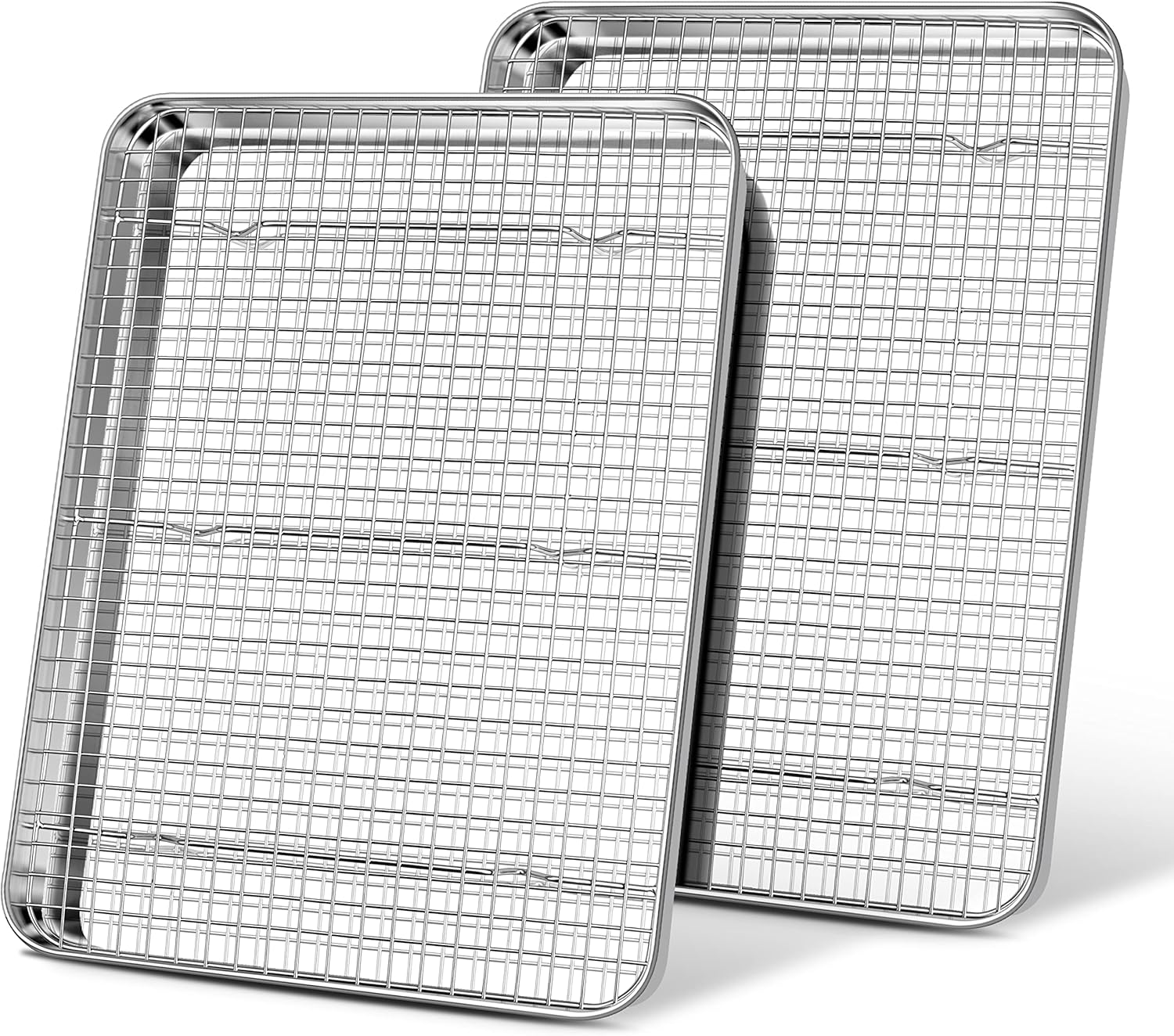 Amazon.com: Baking Sheet Pan with Rack Set (4 Pcs), Joyfair Stainless ...