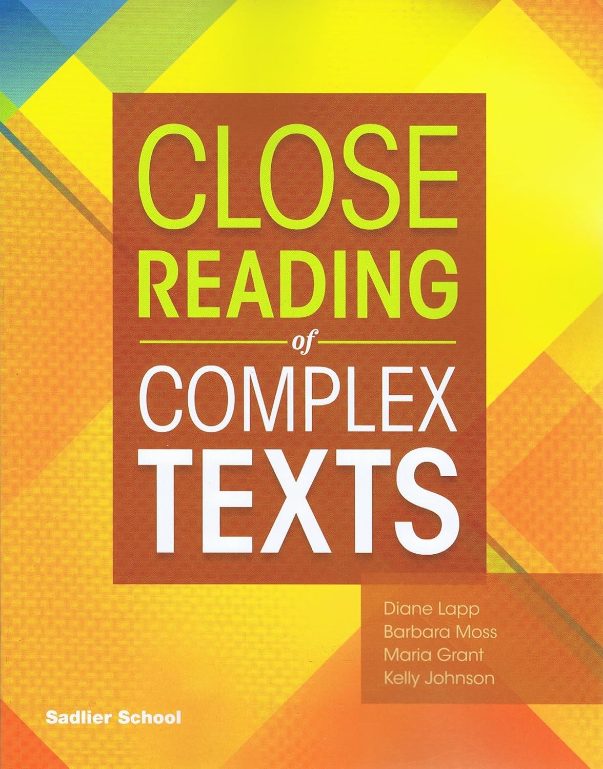 Sadlier Close Reading of Complex Texts Grade 8 Student Edition: Sadlier ...