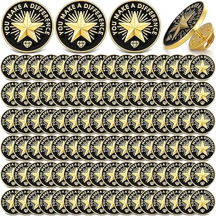 Yunlly 100 Pcs Employee of the Month Lapel Pins Employee Enamel Pins ...