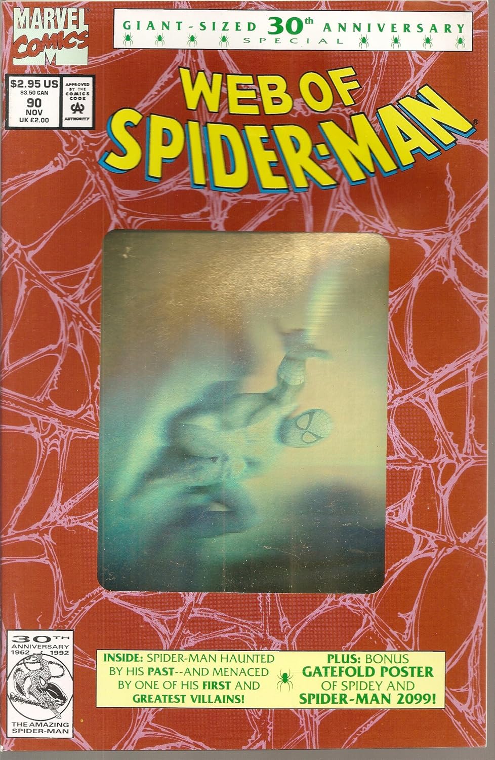 Web of Spider-man #90 30th Anniversary Issue (Web of Spider-man Comic ...