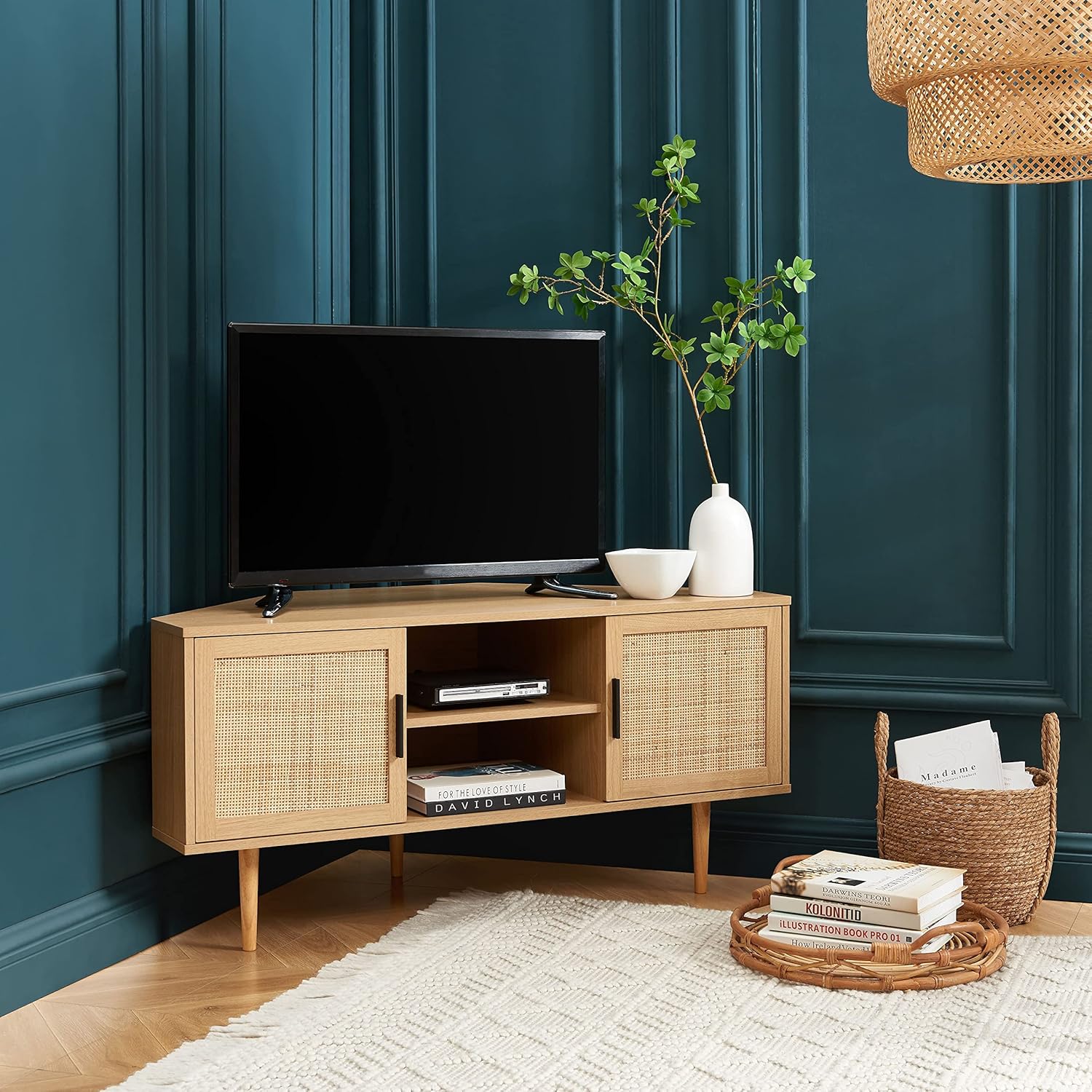 BAÏTA Amana Meuble TV, L115cm : Amazon.fr: Cuisine et Maison
