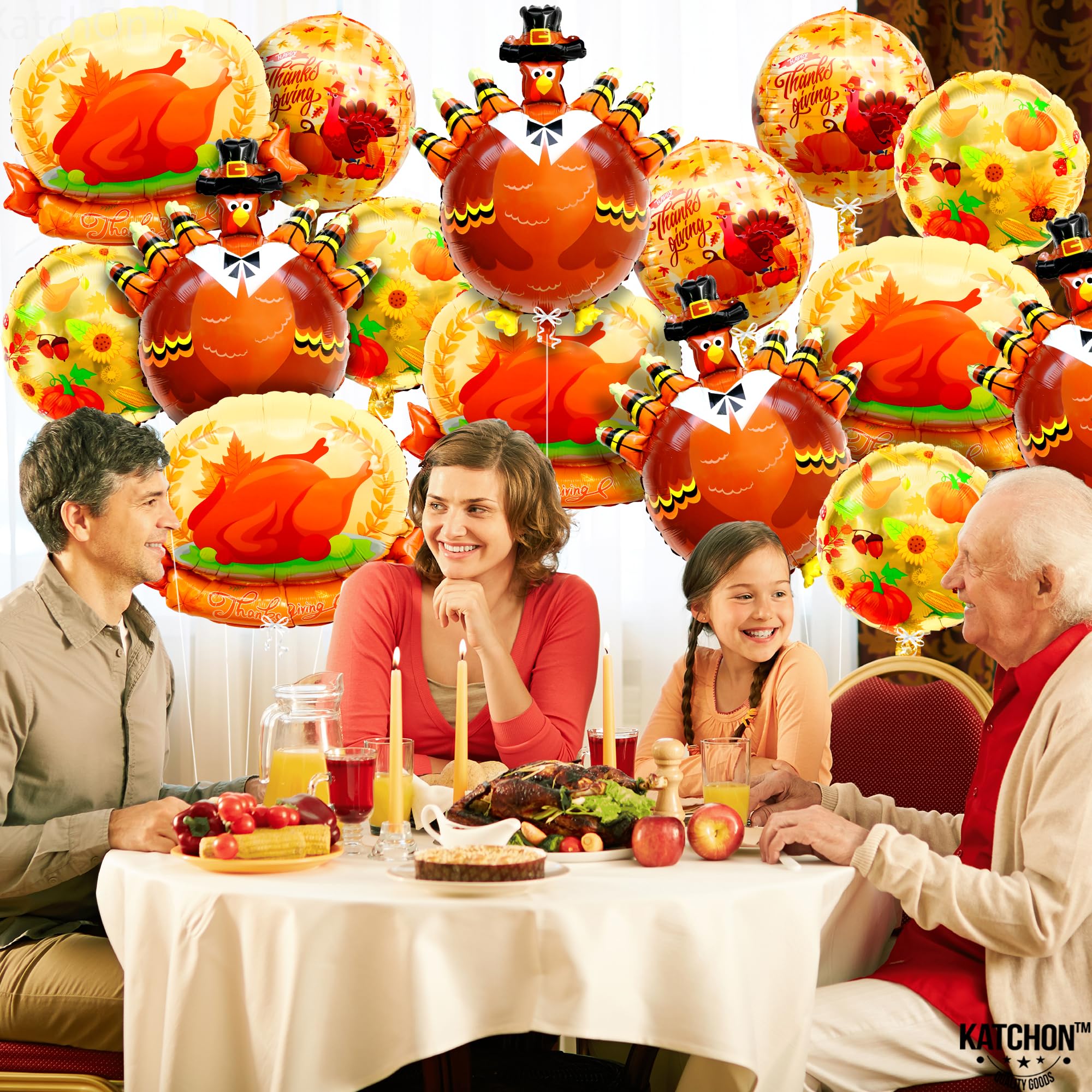 Snapklik.com : Large Thanksgiving Balloons Decorations Set - 32 Inch ...