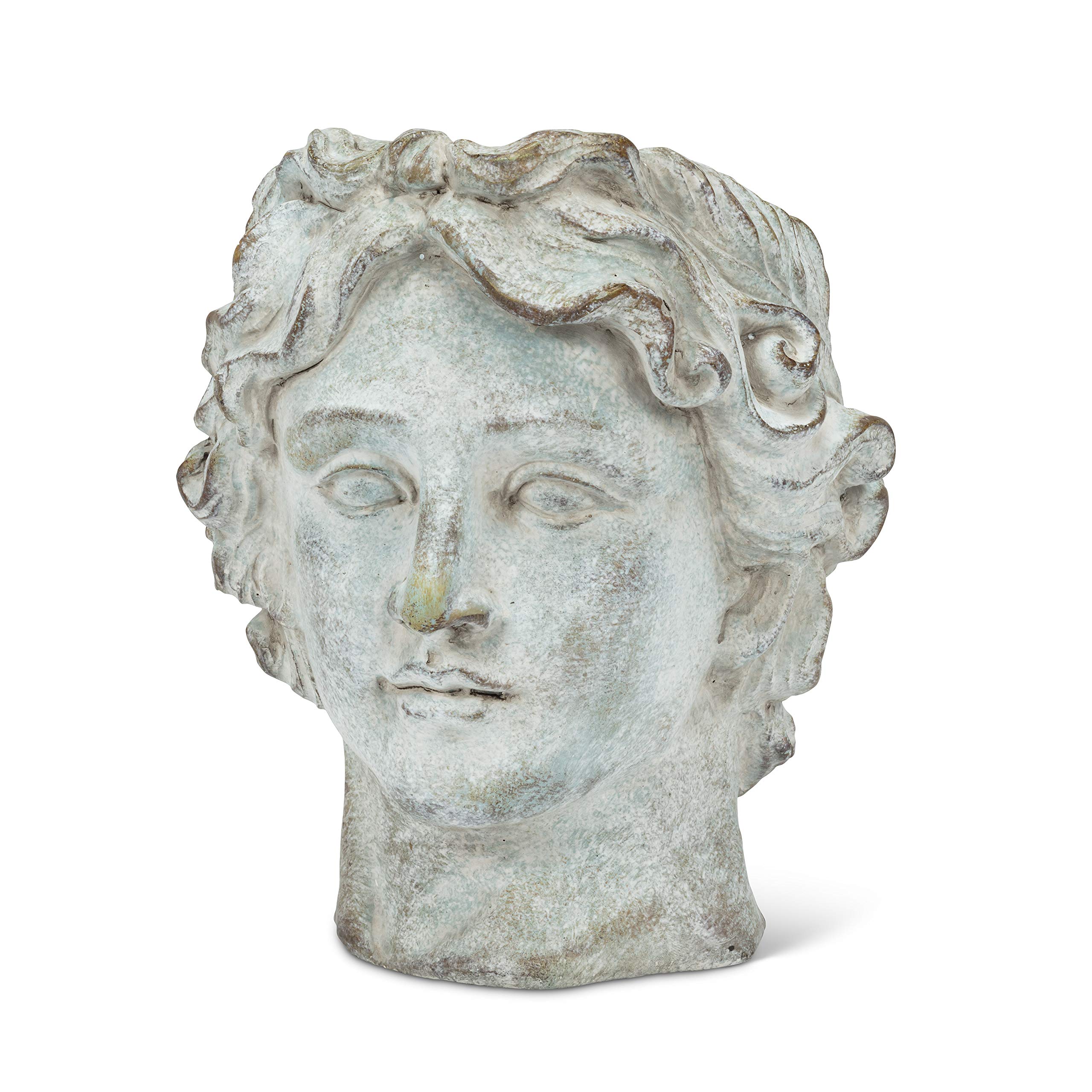 Snapklik.com : Abbott Collection Athens Male Head Planter - Cement, Grey