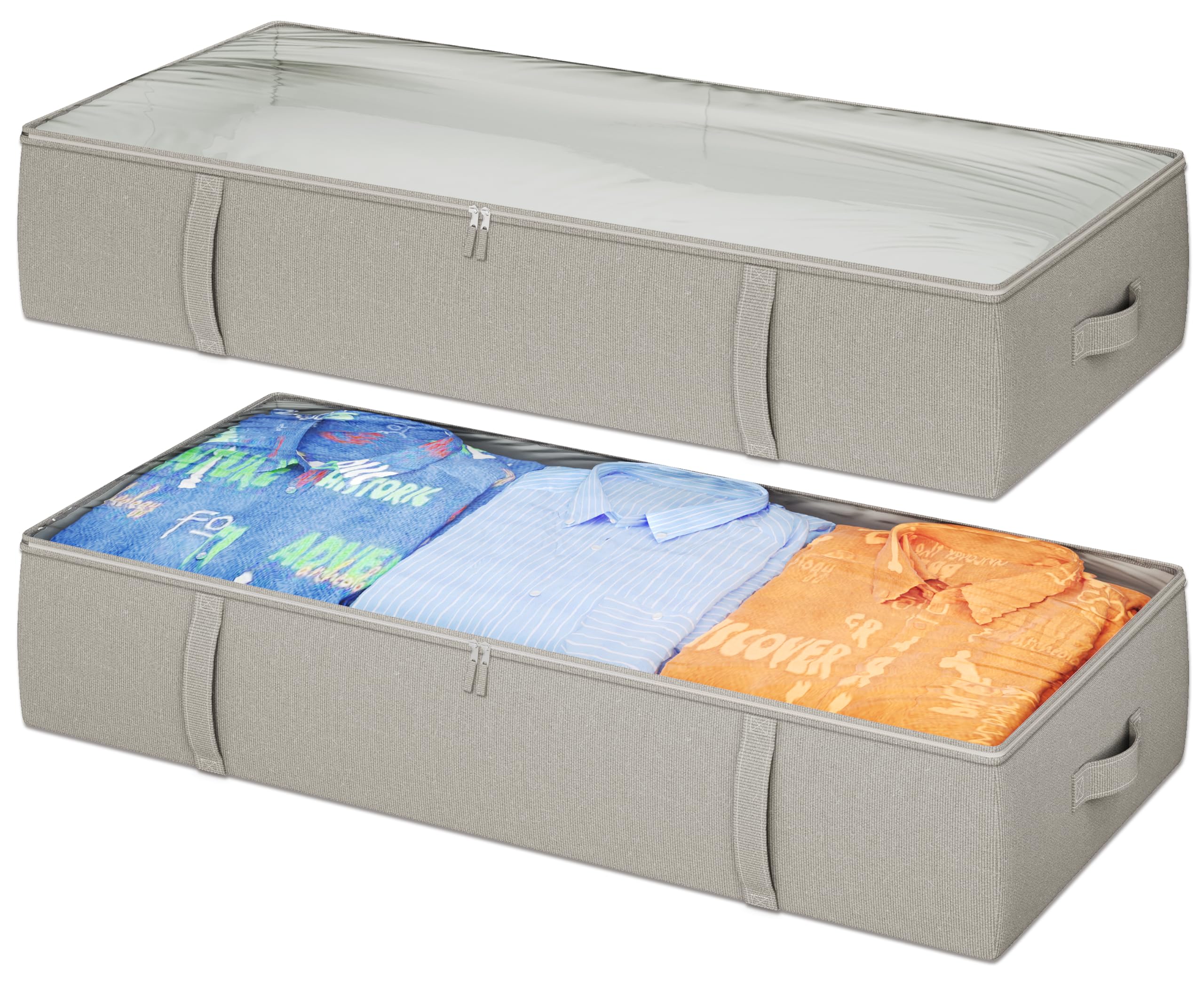 Amazon.com: TidyCorner 2-Pack Under Bed Storage Containers, 8 Inches ...