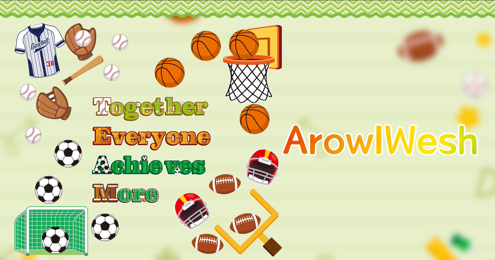 Sports Theme Classroom Decor Sports Theme Cutouts Sports Theme ...