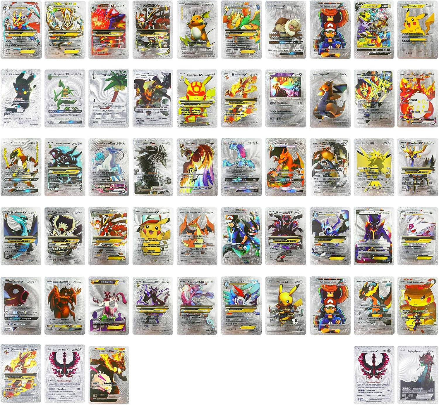 Amazon.com: Silver Sparkling Assorted Colletion Cards Pet Elf Card ...