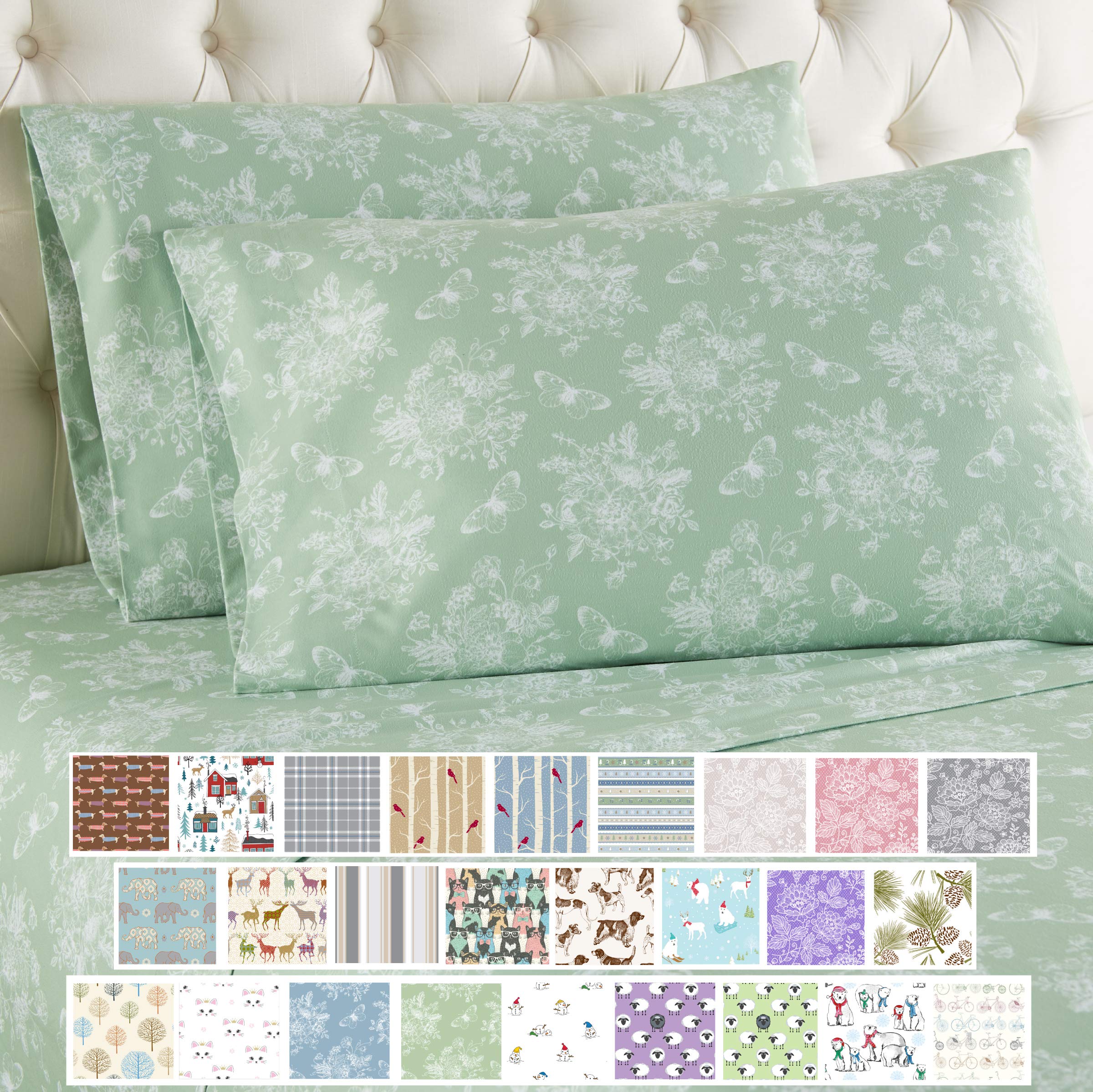 Snapklik.com : Thermee Micro Flannel Fitted Quilt Set