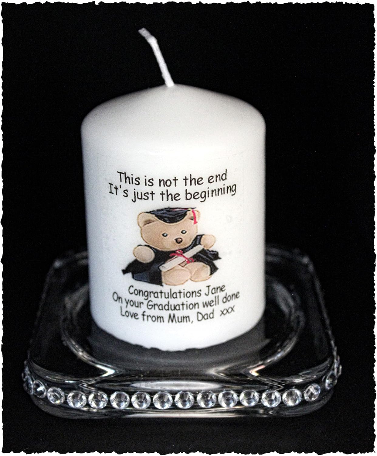 Personalised Congratulations on your Graduation Candle Gift : Amazon.co ...