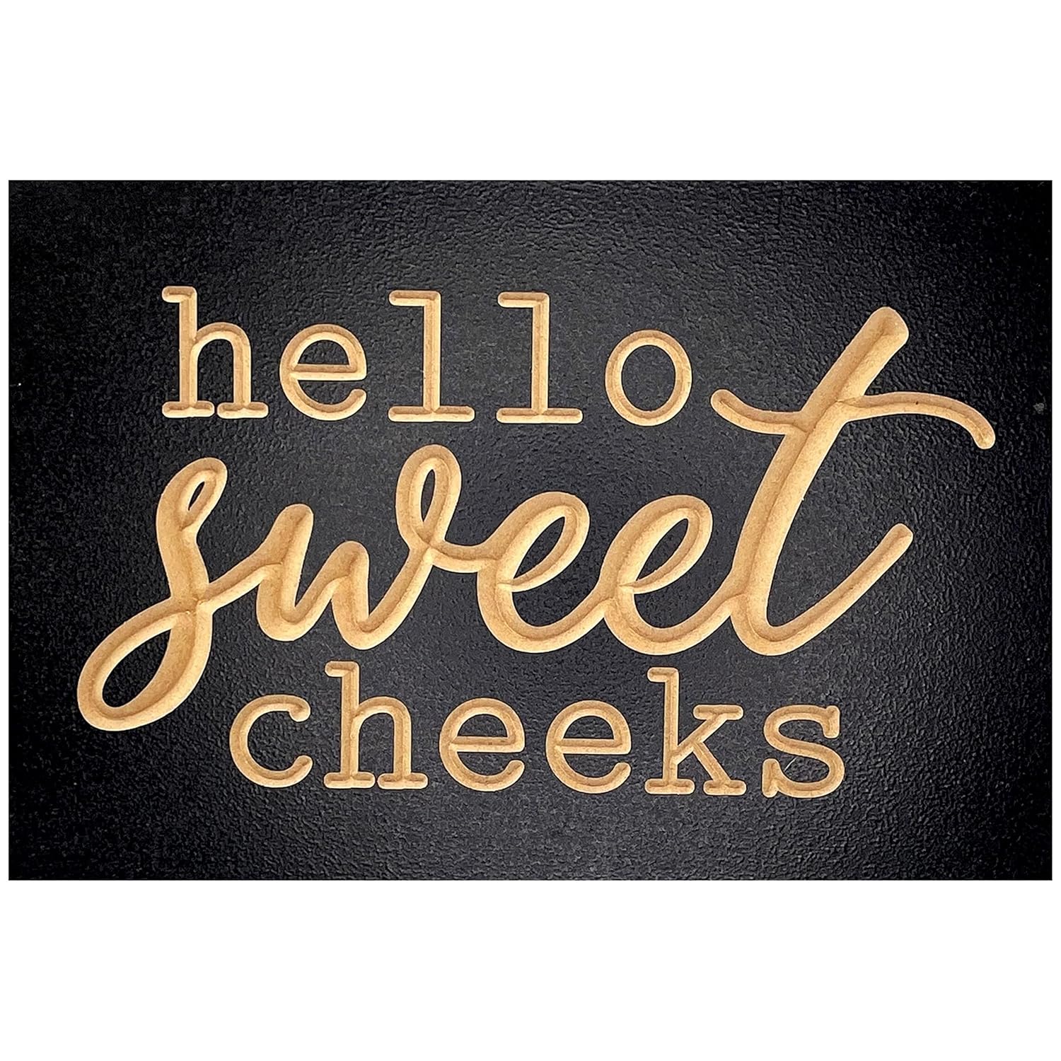 Amazon.com: Hello Sweet Cheeks Bathroom Sign - 6 x 9 inch - Wooden ...