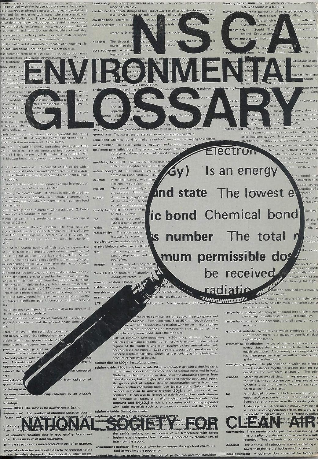 NSCA environmental glossary: J.; Gilbert Dunmore: 9780903474290: Amazon ...