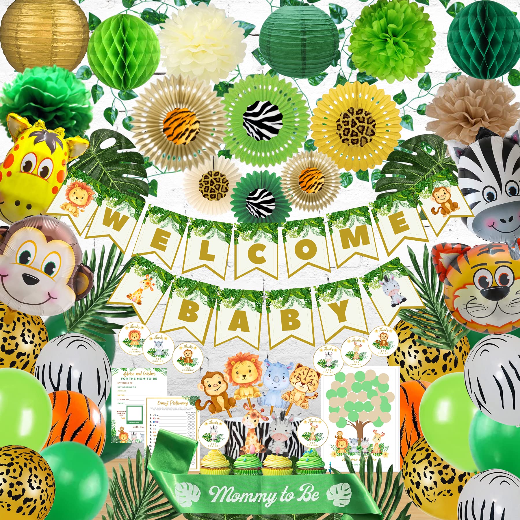 Buy Safari Baby Shower Decorations For Boy Or Girl Jungle Baby Shower