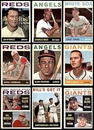 Amazon.com: 1964 Topps Baseball 50 Card Starter Set/Lot (Baseball Set ...