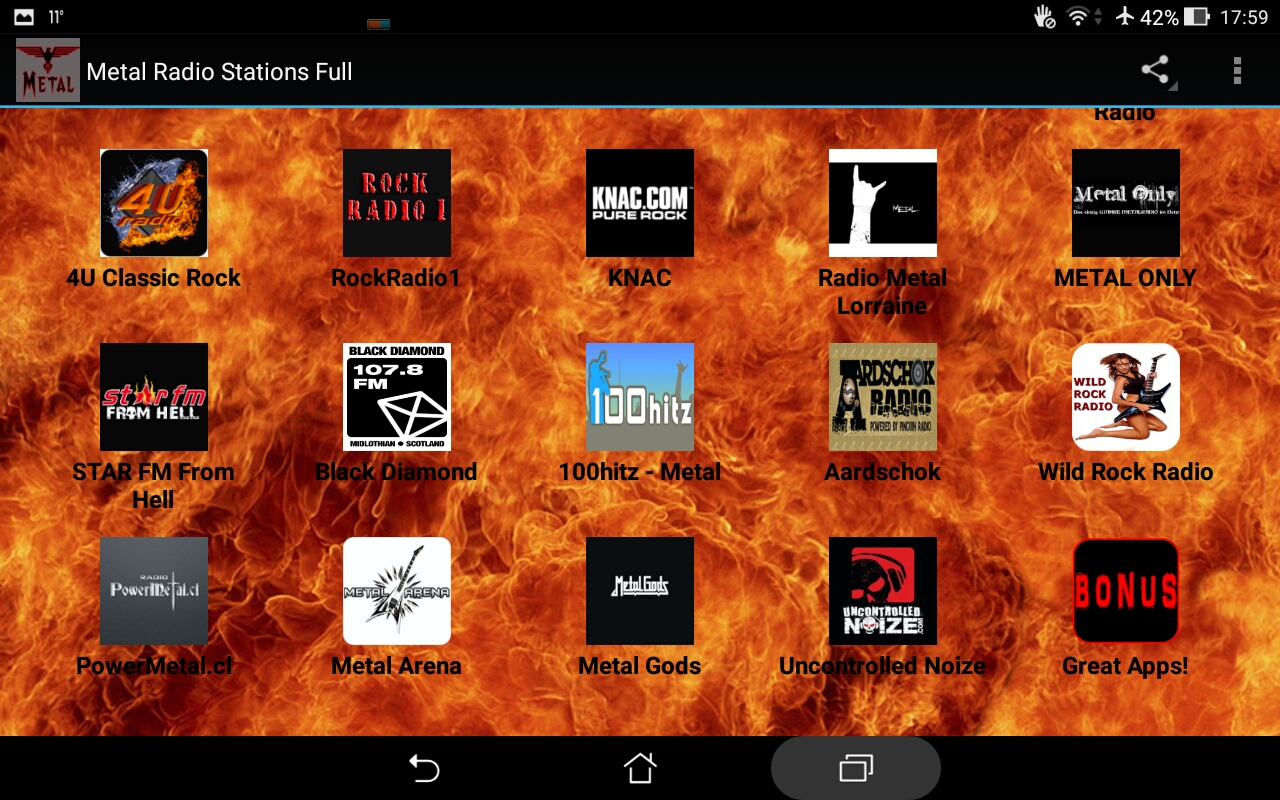 Metal Radio Stations Full - App on Amazon Appstore