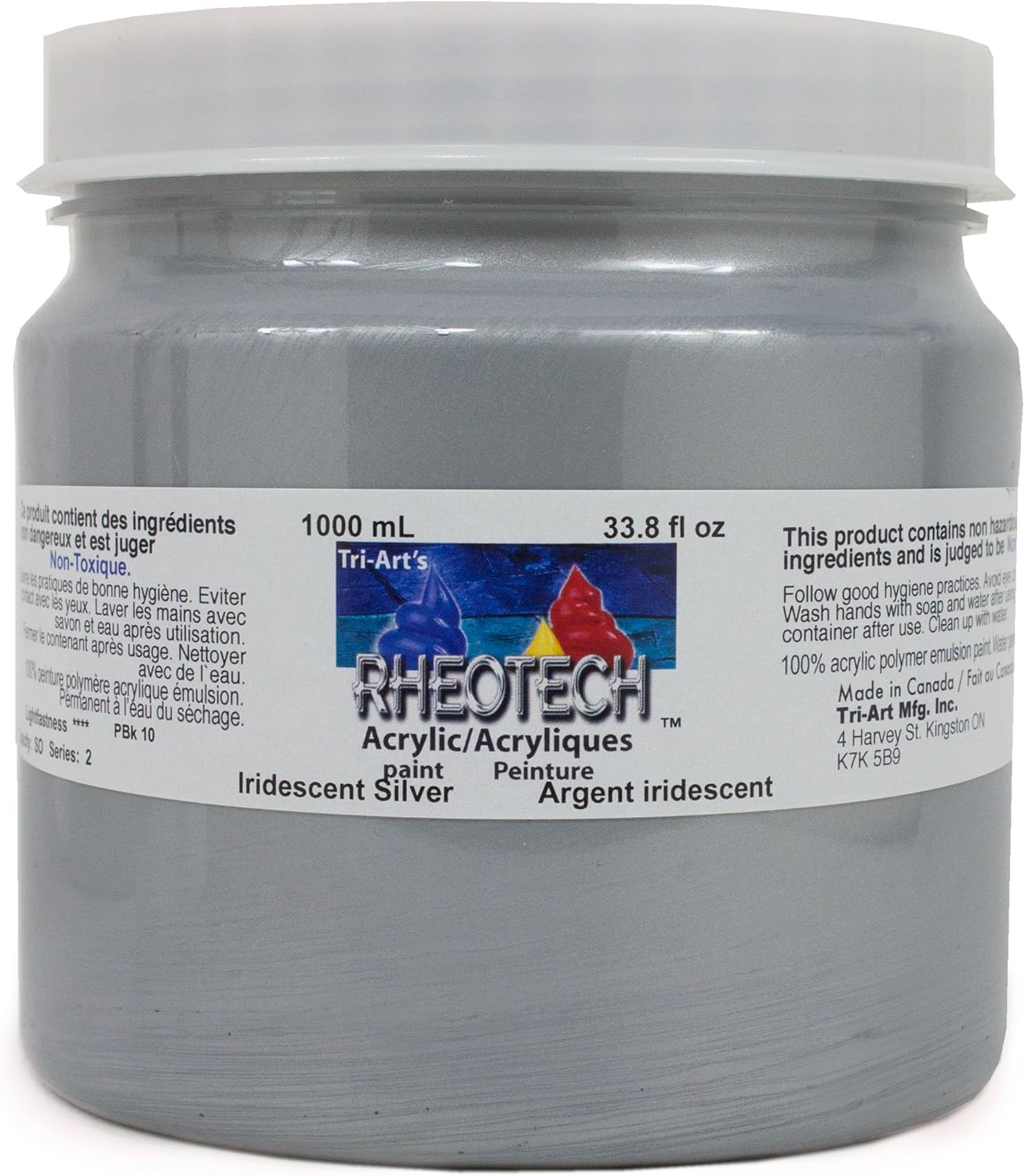 Amazon.com: Tri-Art 1000ml Rheotech Paint, Iridescent Silver