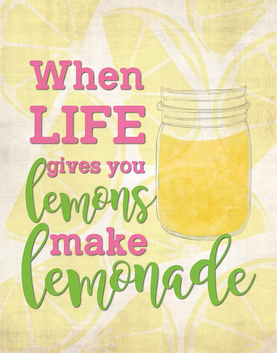 Amazon.com: When Life Gives You Lemons, 11x14 Print, Kitchen Wall Art ...