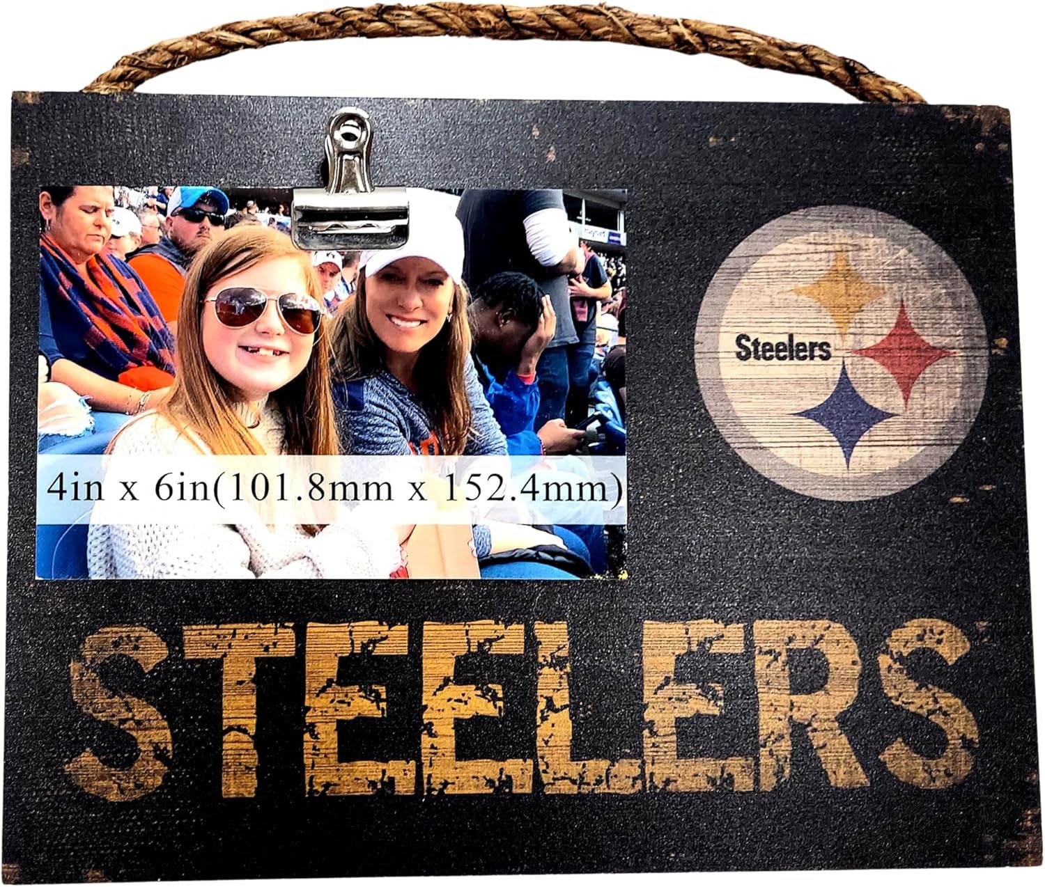 Amazon.com: Fan Creations Pittsburgh Steelers NFL Wooden Photo Holder ...