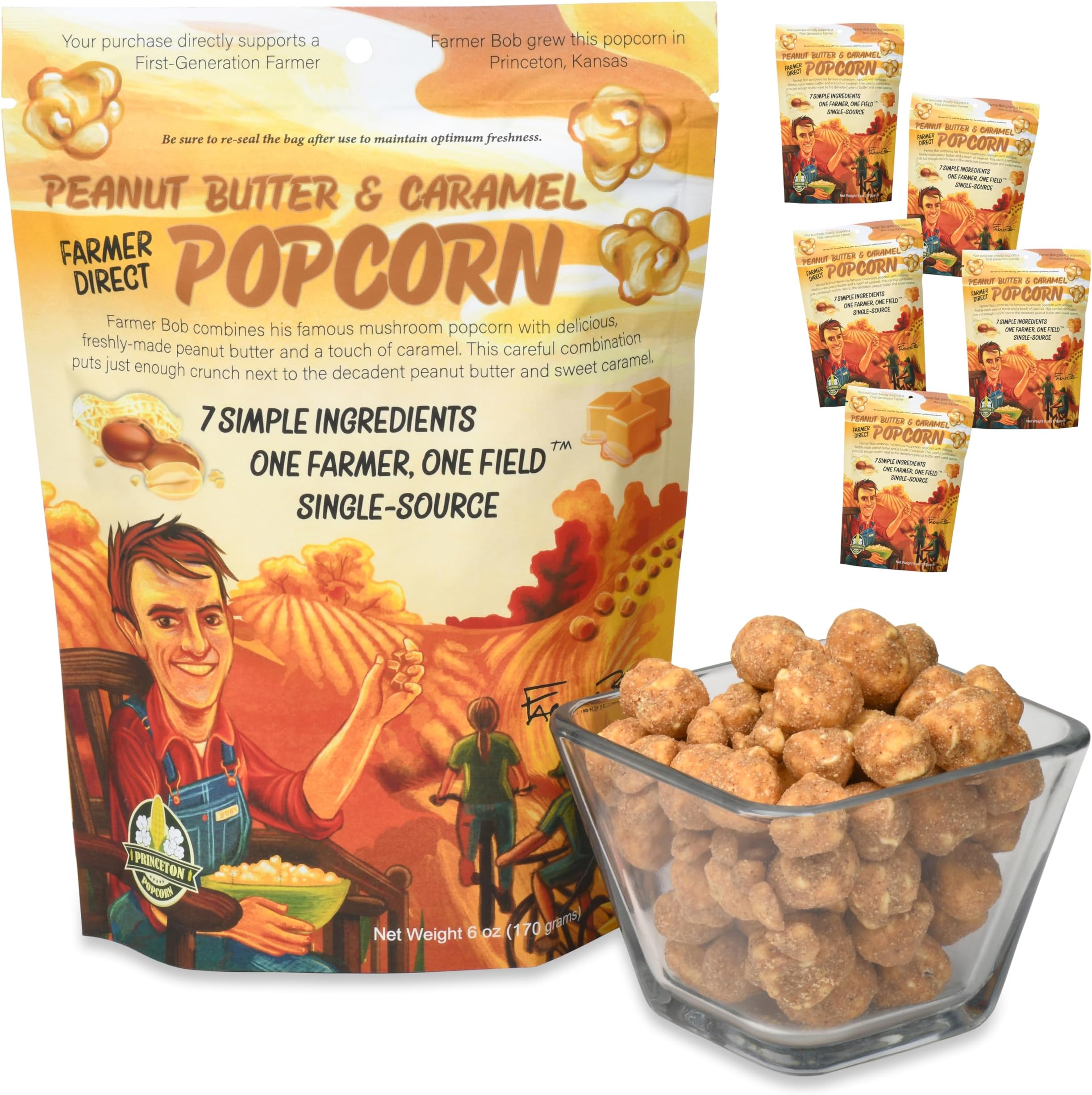 Amazon.com: Buc-ee's Beaver Peanut Butter Caramel Popcorn Bundle ...