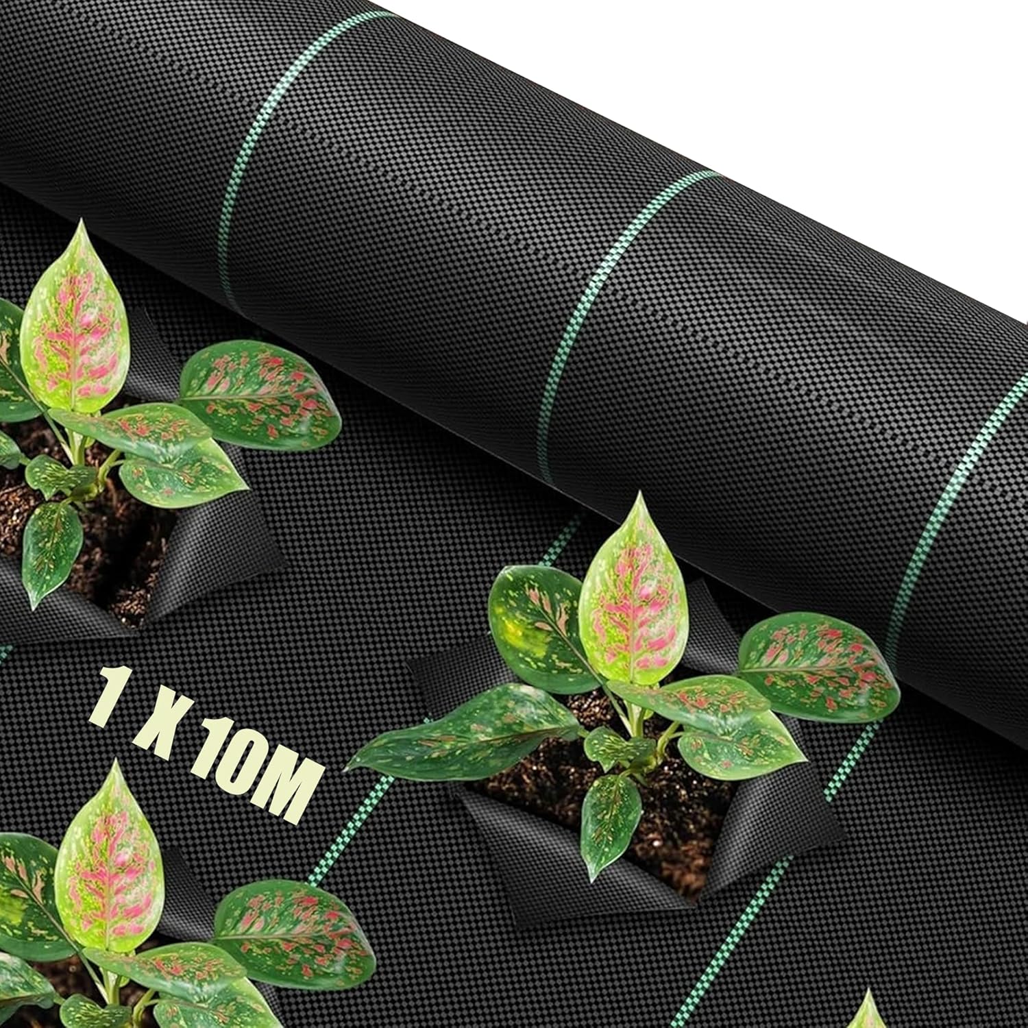 Aoriyar Weed Control Membrane Fabric for Garden - 1M x 10M Black Heavy ...
