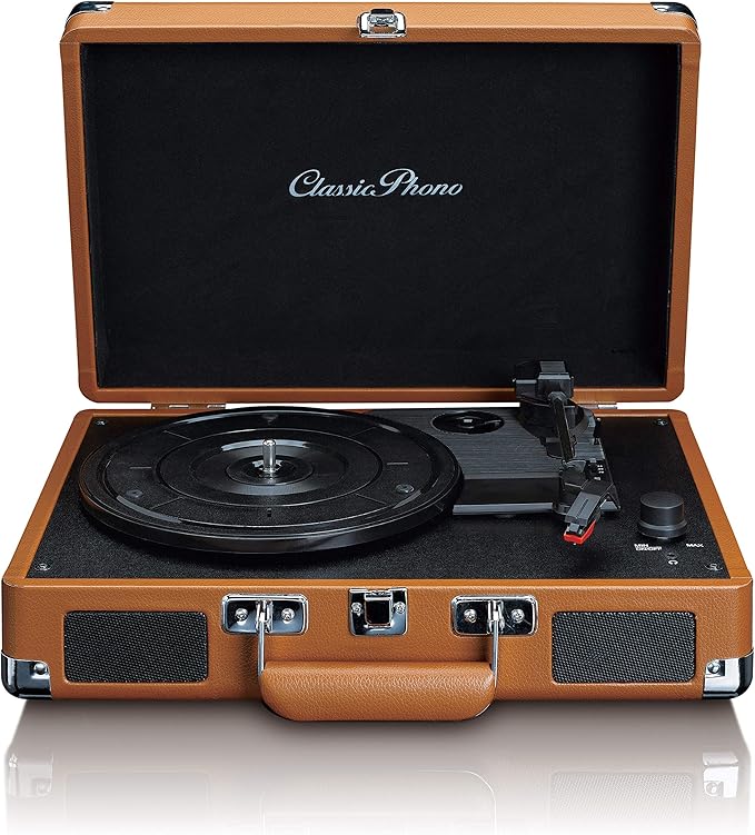 Lenco Classic Phono TT-10BN Turntable - Retro Turntable - Belt Drive ...